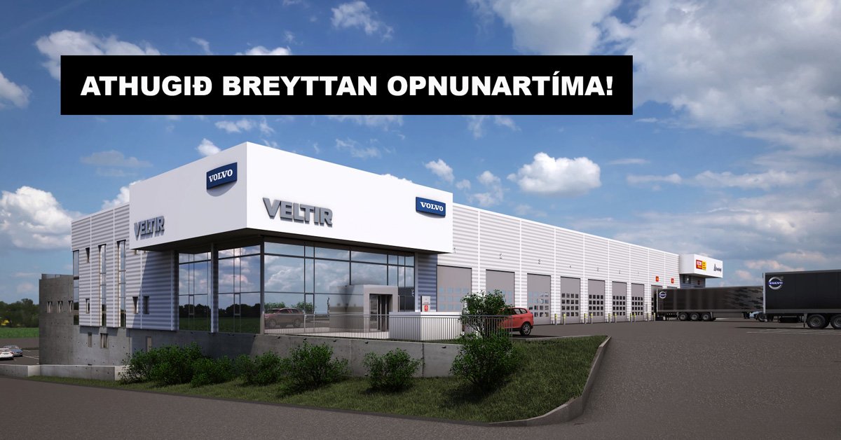 Breyttur opnunartími hjá Velti | Veltir